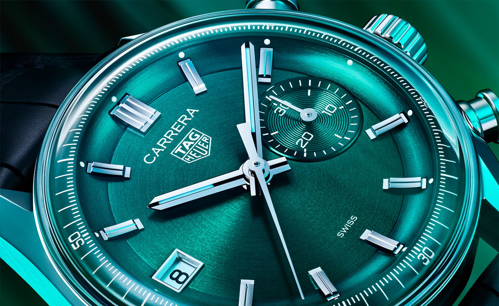 Tag Heuer Carrera ‘Glassbox’ rethought in teal green | Wallpaper*