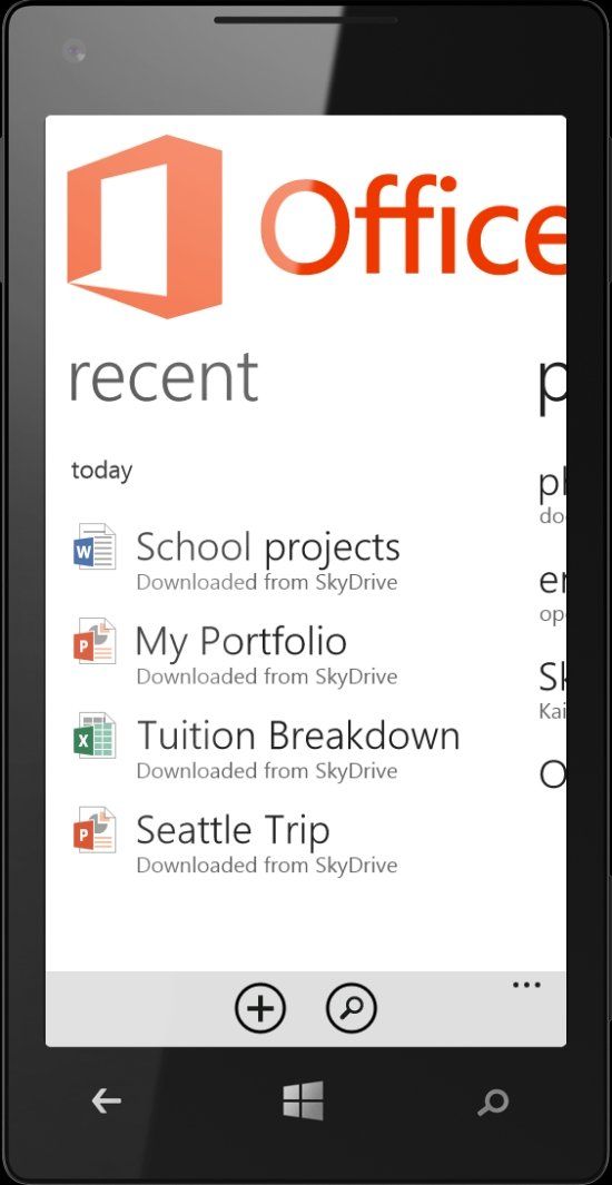 Windows Phone 8 – Office 2013 spotted in mockup | Windows Central