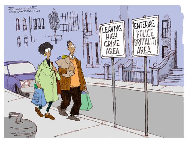 Editorial cartoon crime police brutality U.S. | The Week