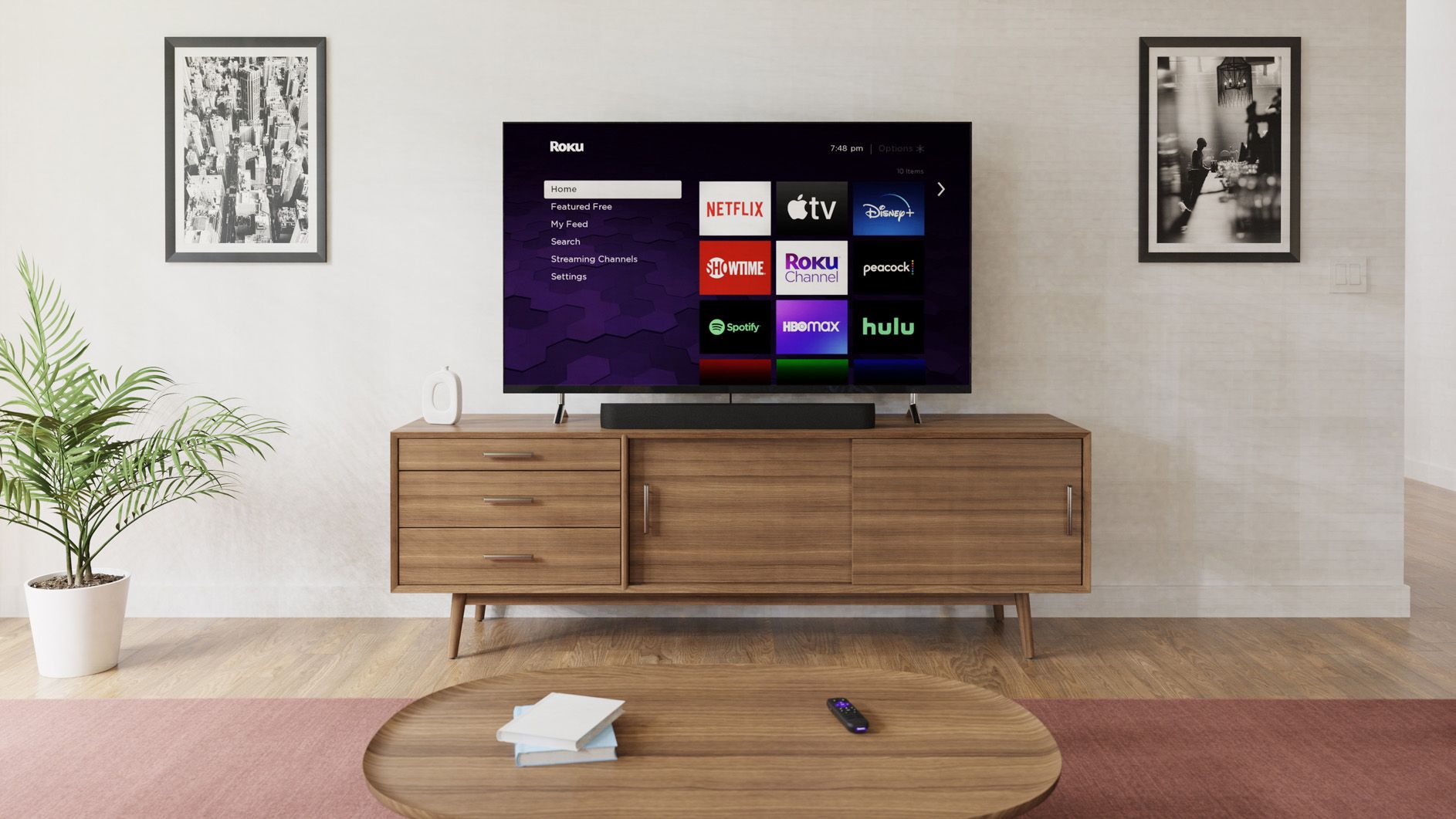 The Roku Streambar Pro brings even better audio and visual surround ...