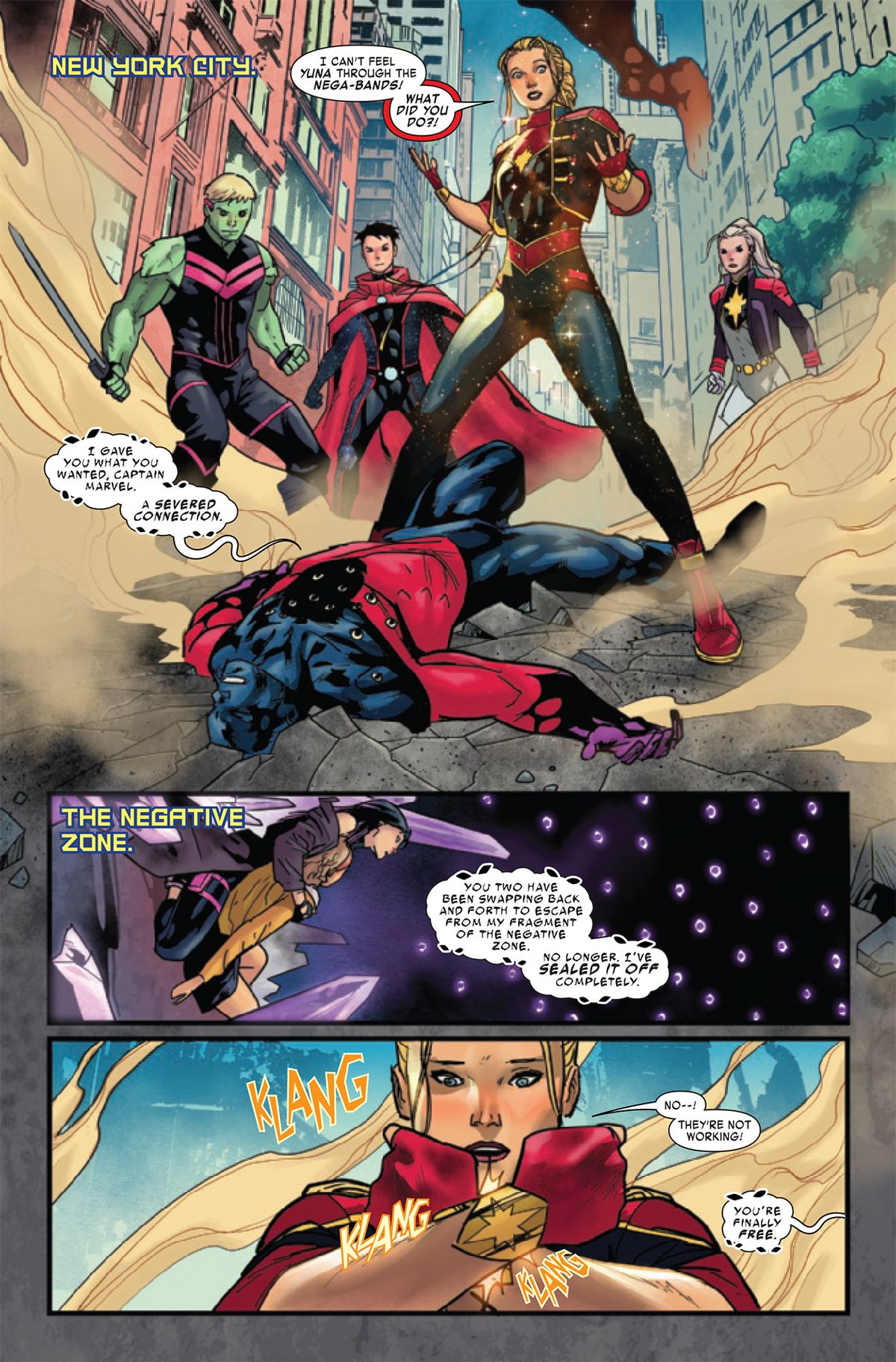 Captain Marvel #7 shows what happens when you sever the Nega-Bands from ...