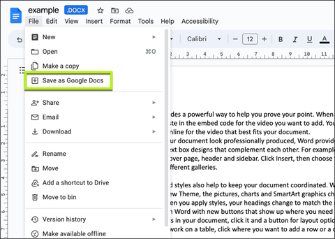 How to Convert a Word Document to Google Docs | Tom's Hardware