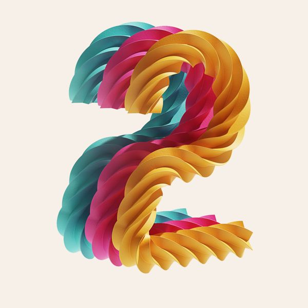 You'll love this stunning 90s-style numeral typography | Creative Bloq