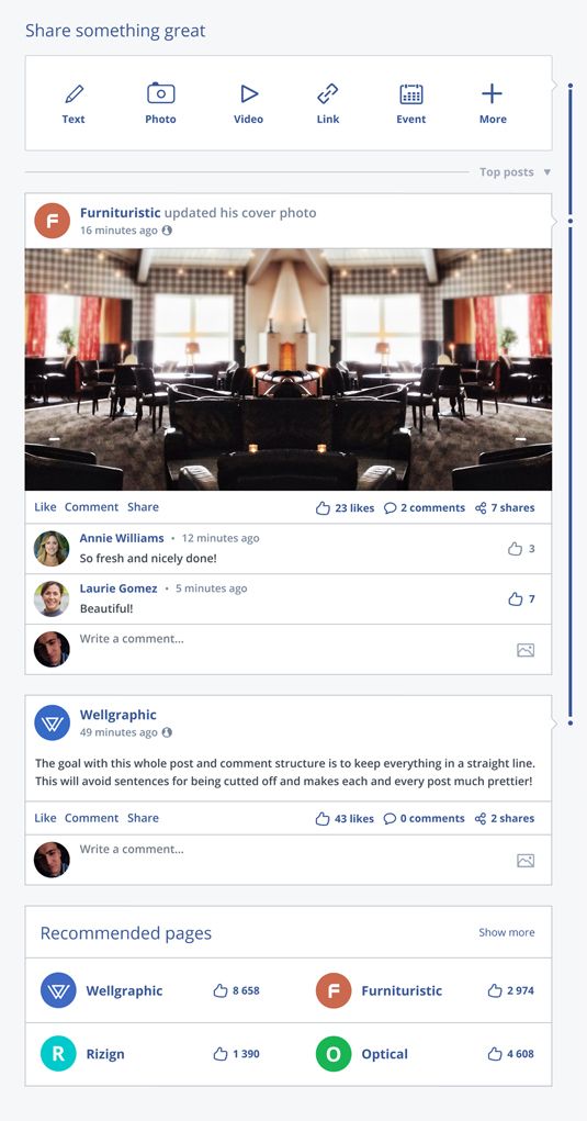Facebook gets flat and full-screen redesign in this concept | Creative Bloq