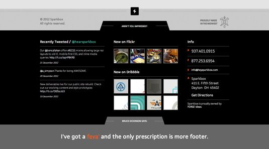 20 great examples of website footer design | Creative Bloq