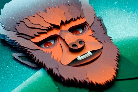 Movie monsters reborn in paper art | Creative Bloq