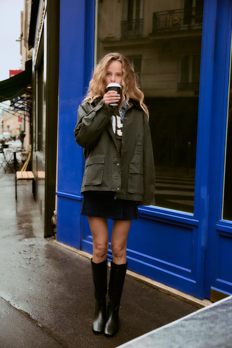 Zara's Weather-Proof Waxed Jacket Is the Perfect Autumn Layer | Who ...