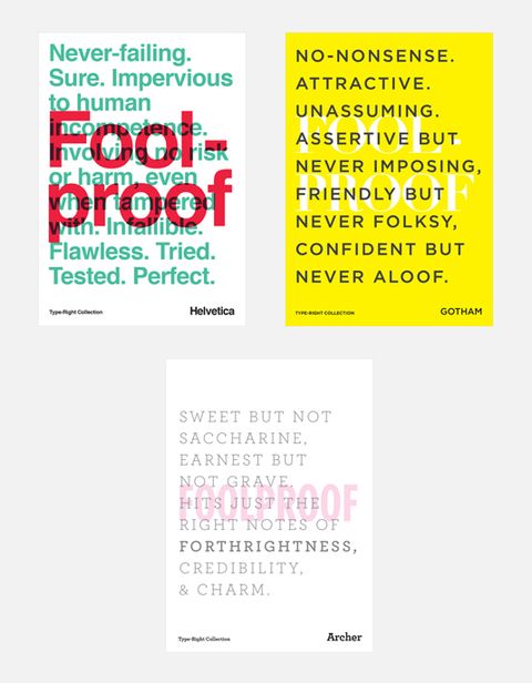 Typography posters celebrate the 3 most foolproof fonts | Creative Bloq