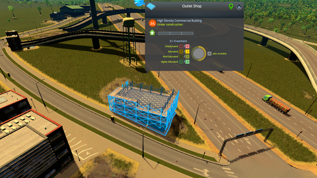 Building an entire city on a highway off-ramp in Cities: Skylines | PC ...
