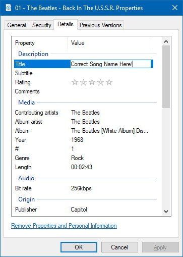 How to edit music metadata info on Windows 10 | Windows Central