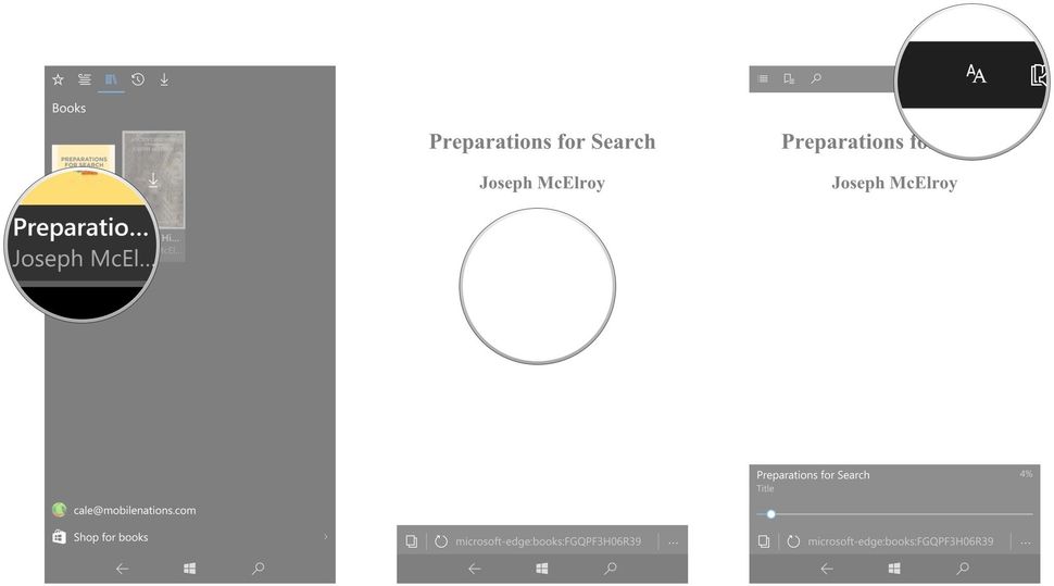 How to buy and read e-books in Windows 10 Mobile Creators Update ...