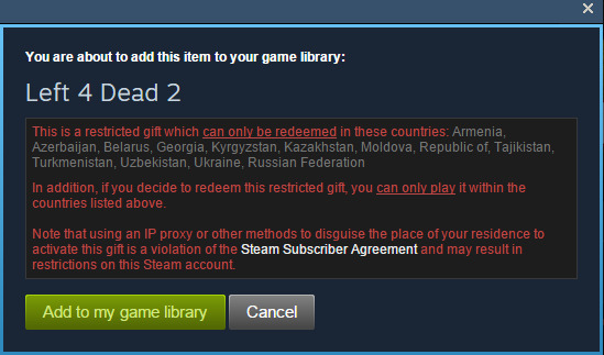More regional restrictions on Steam gifts come to light | PC Gamer