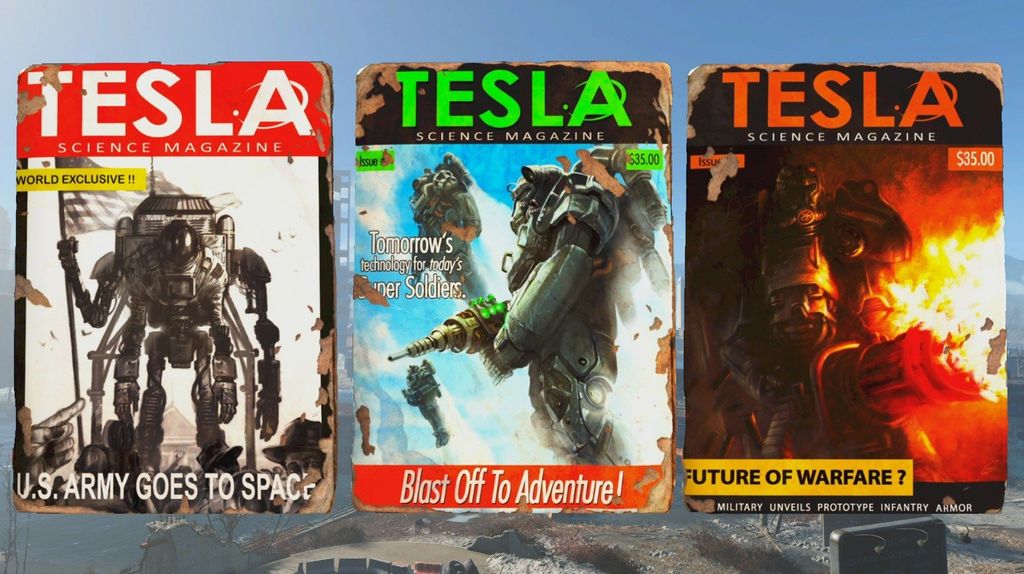 Fallout 4 Tesla Science Magazine - Fallout 4 Comic Book and Magazine ...