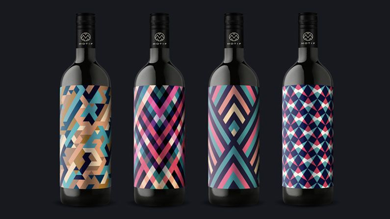 Geometric patterns reflect wine tasting experience | Creative Bloq