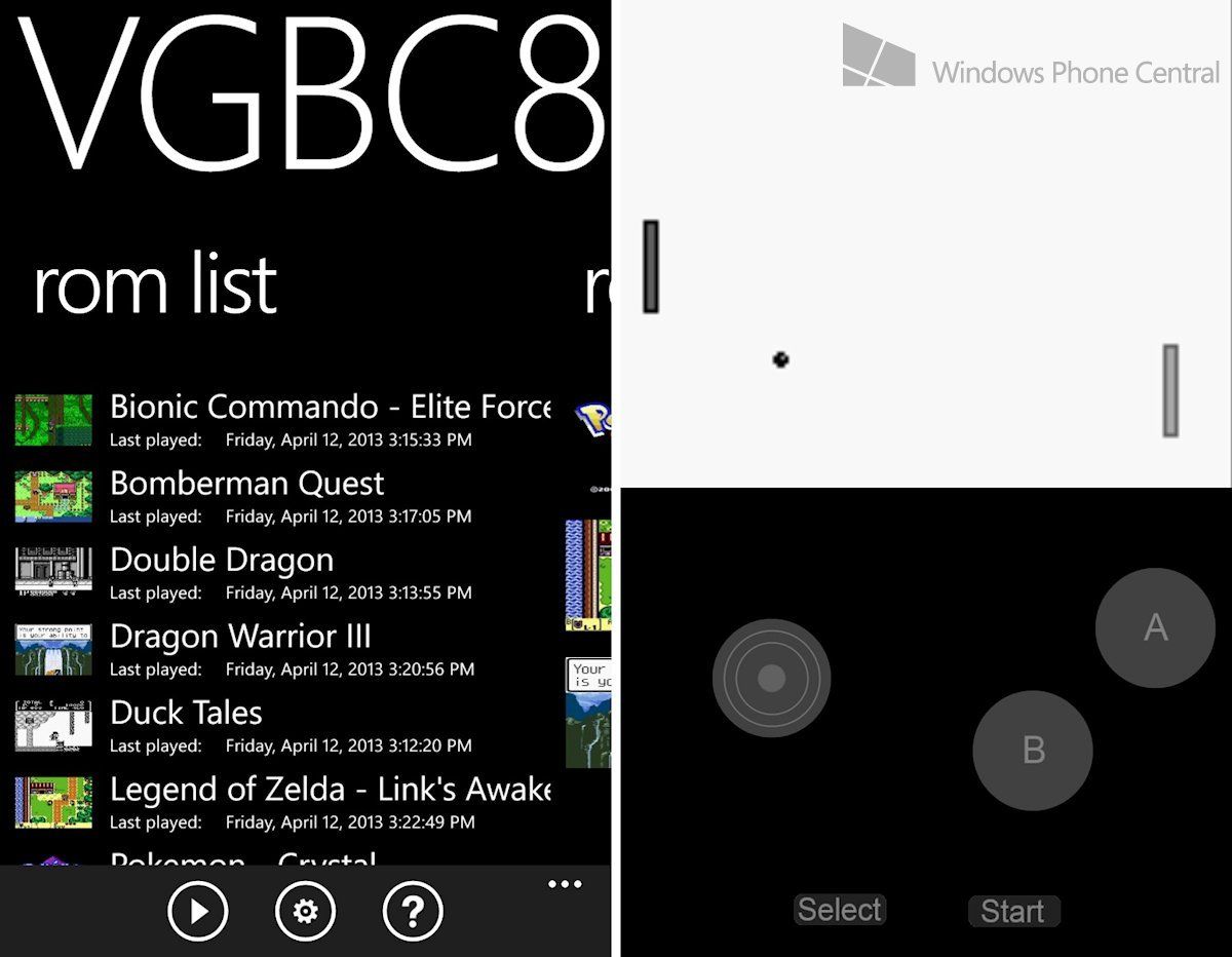 Play GameBoy and GameBoy Color games on Windows Phone 8 with VGBC8 ...