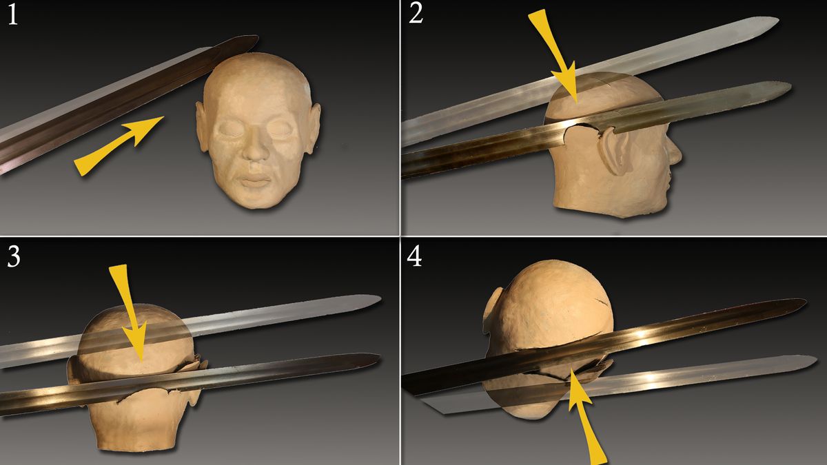 Medieval murder victim was killed by multiple sword blows to the head ...