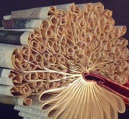 Unwanted books transformed into floral sculptures | Creative Bloq