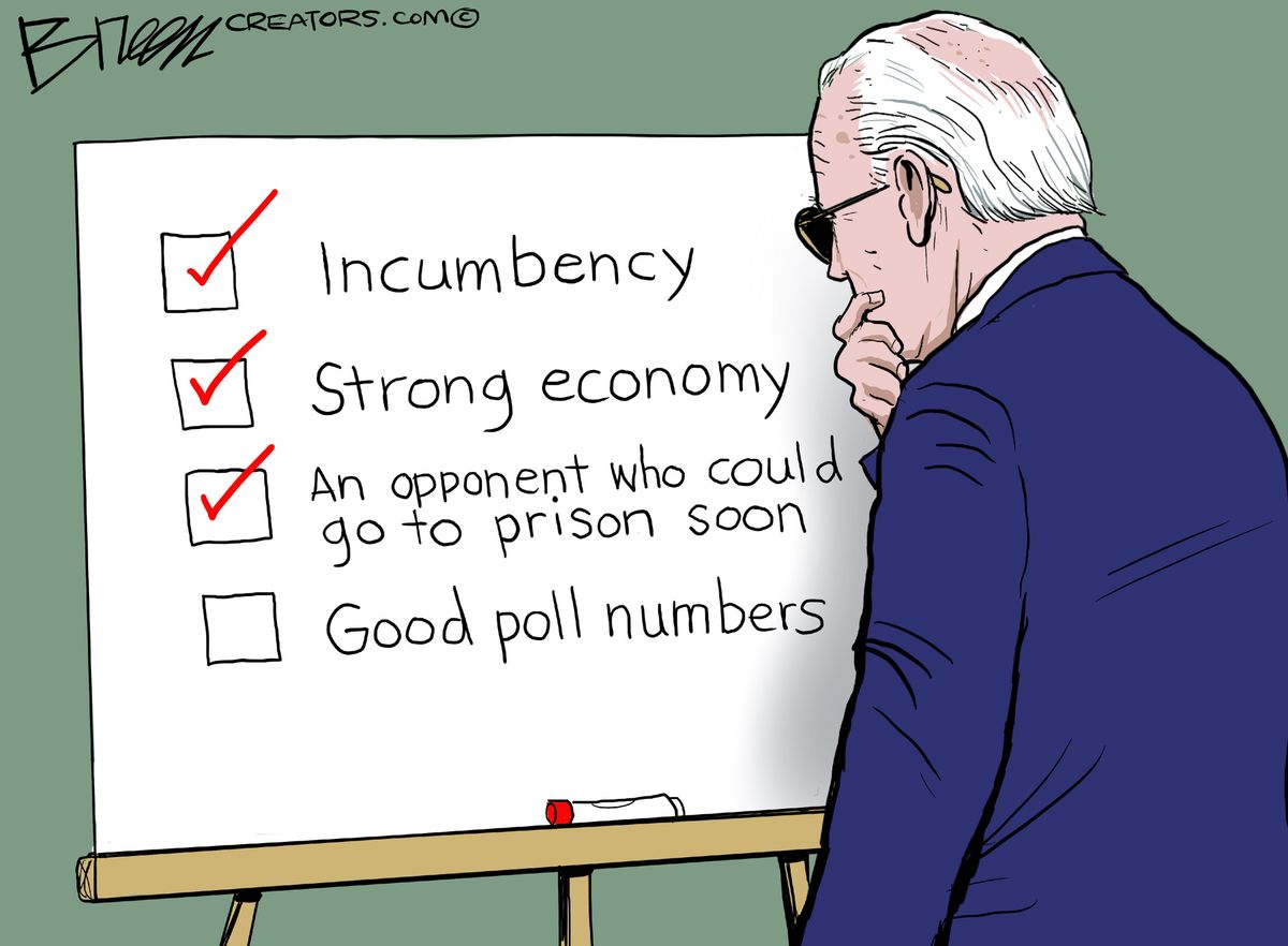 5 high rating cartoons about Biden’s low poll numbers | The Week