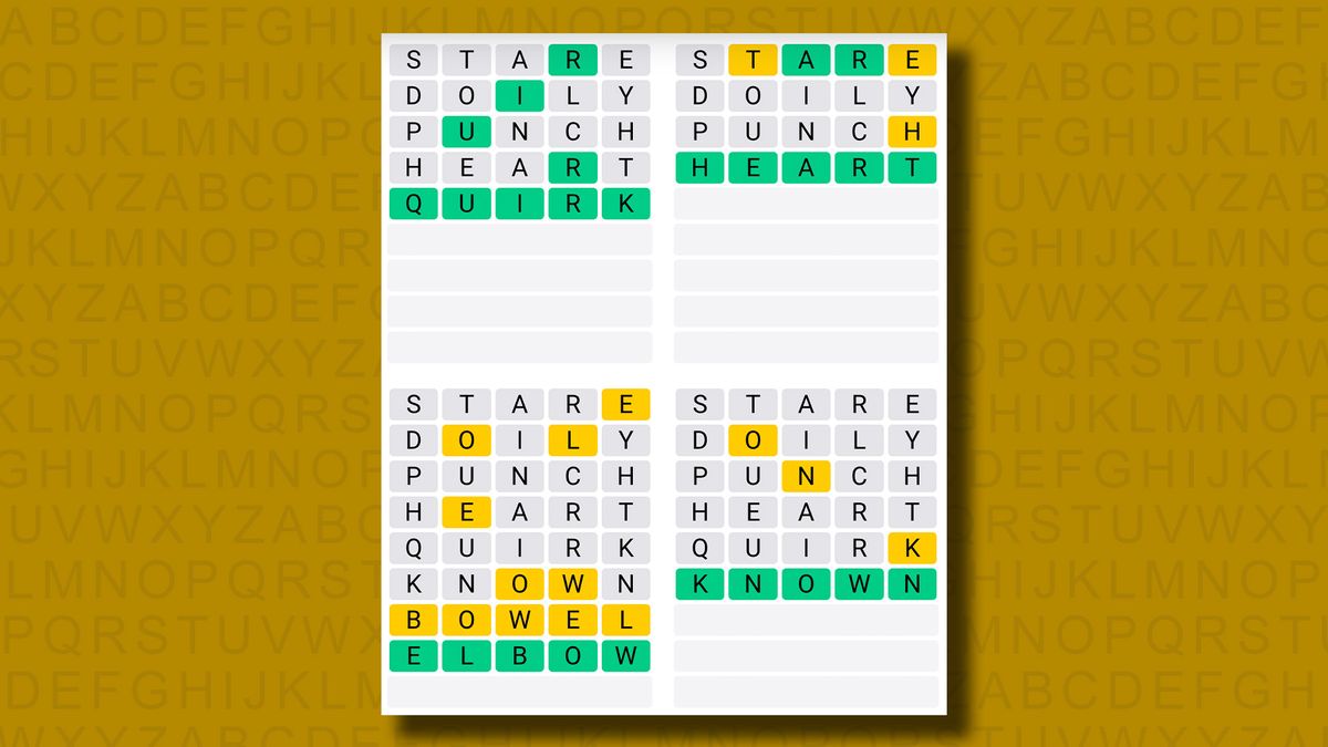 Quordle today – hints and answers for Sunday, November 3 (game #1014 ...