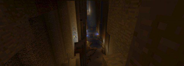 A glimpse of Minecraft 1.7's underground ravines | PC Gamer