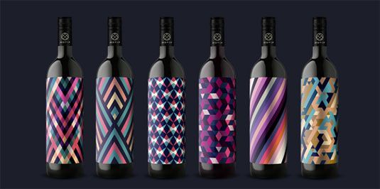 Geometric patterns reflect wine tasting experience | Creative Bloq
