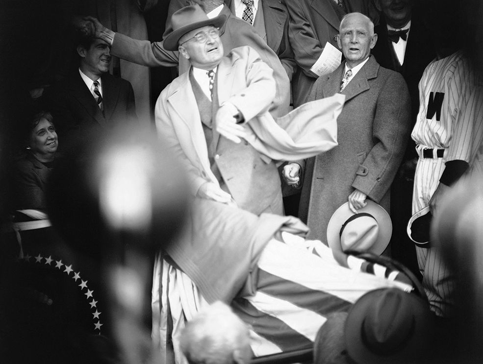 All the presidents' delightfully awkward first pitches | The Week