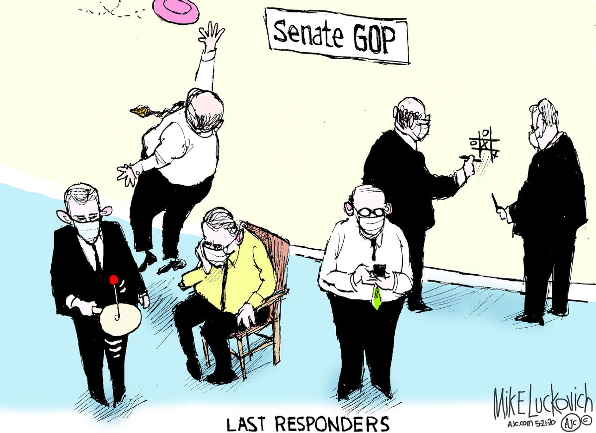 Political Cartoon U.S. GOP coronavirus inaction | The Week