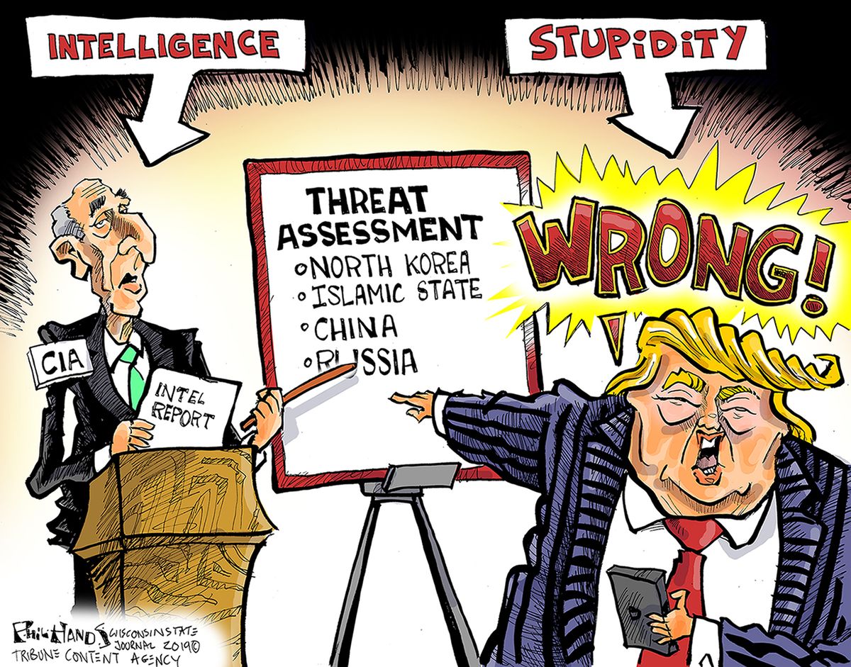 Political Cartoon U.S. Trump GOP Intelligence CIA | The Week