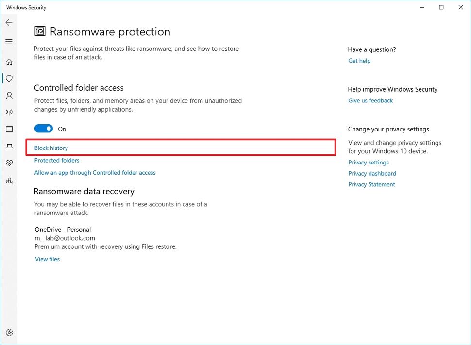 How to enable Controlled folder access to protect data from ransomware ...