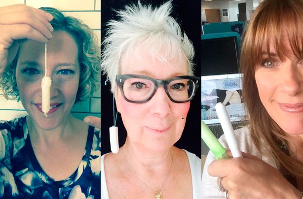 #justatampon: The brilliant reason celebrities are posing with tampons ...