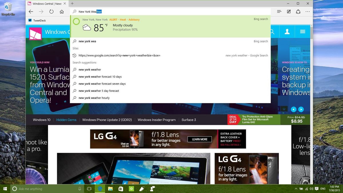Microsoft Edge for Windows 10 is headed in the right direction ...