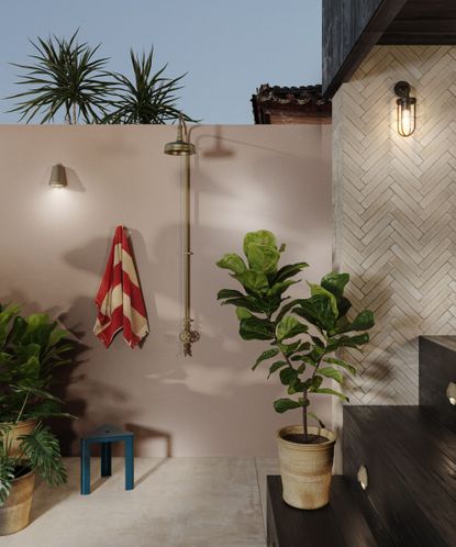 15 outdoor shower ideas for a useful, luxurious yard feature | Homes ...