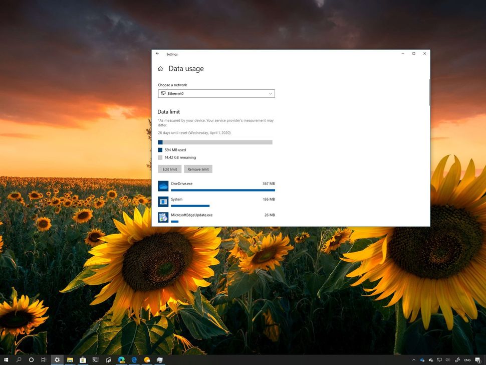 How To Set Up Data Usage Limit On Windows 10 May 2020 Update Windows Central