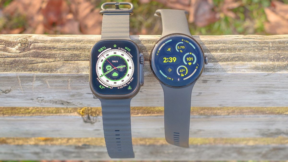 I walked 5,500 steps with the Apple Watch Ultra 2 vs Pixel Watch 3 XL ...