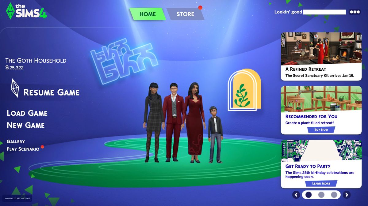 The new Sims 4 start screen is by far the best it's had in a decade | PC Gamer
