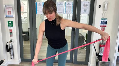 Resistance band arm workout to build upper body strength | Fit&Well