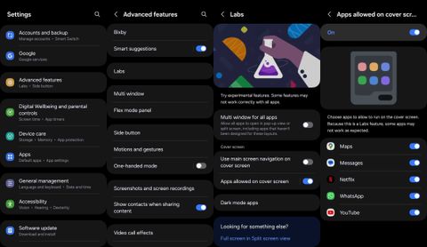 How to set up and use apps on the Samsung Galaxy Z Flip 6 cover screen ...