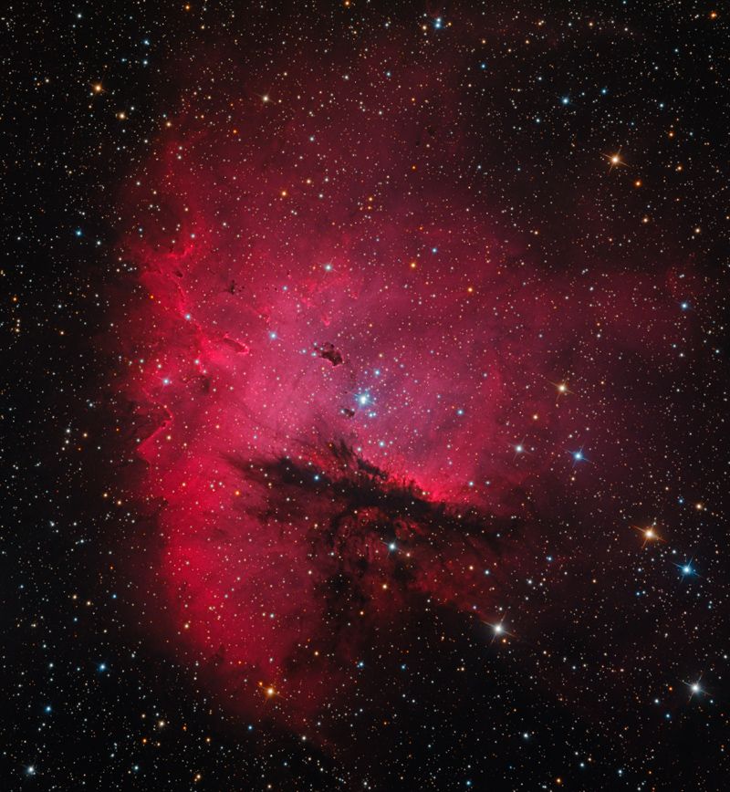 Pac-Man Nebula Chomps Through Deep Space (Night Sky Photo) | Space