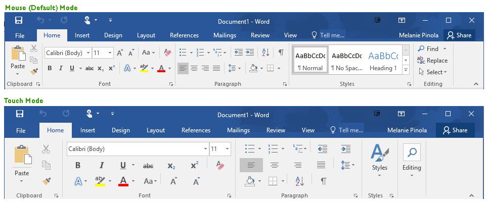 How to Put Microsoft Office into Touch-Friendly Mode | Laptop Mag
