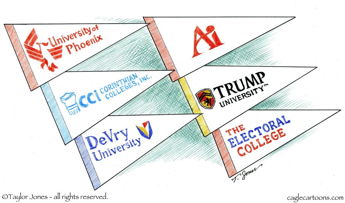 Political cartoon U.S. Donald Trump Electoral College | The Week