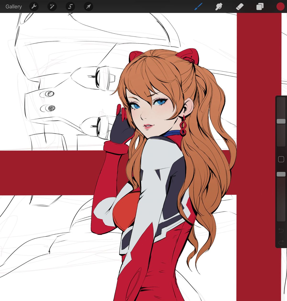 How to draw Asuka from Neon Genesis Evangelion | Creative Bloq