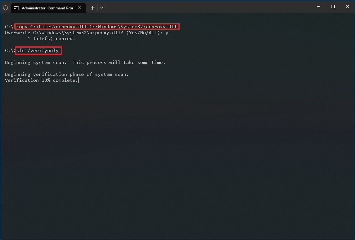 How to use Windows 10's System File Checker (SFC) scannow command to ...