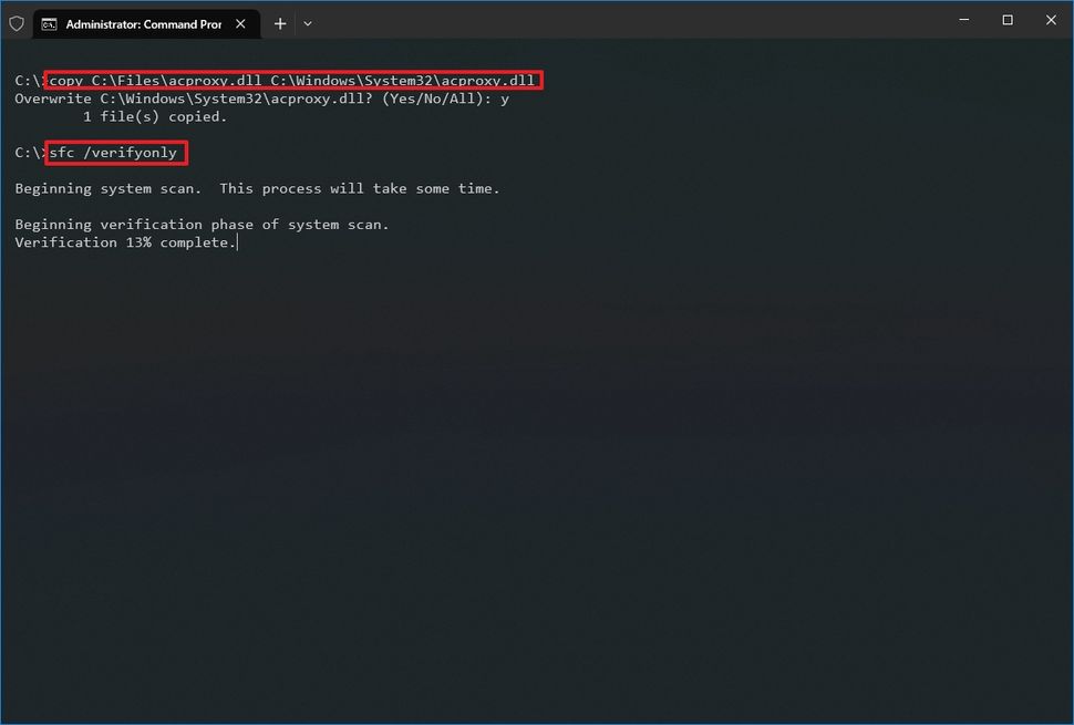 How to use Windows 10's System File Checker (SFC) scannow command to ...