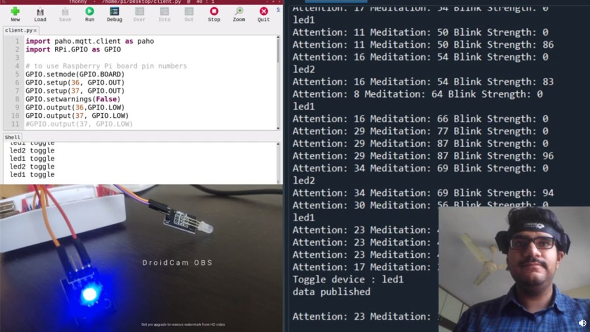 Maker Uses Raspberry Pi to Control LEDs With His Mind | Tom's Hardware