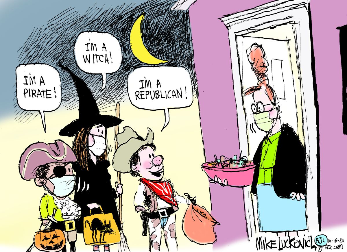 Editorial Cartoon U.S. Halloween Republicans cowboy | The Week