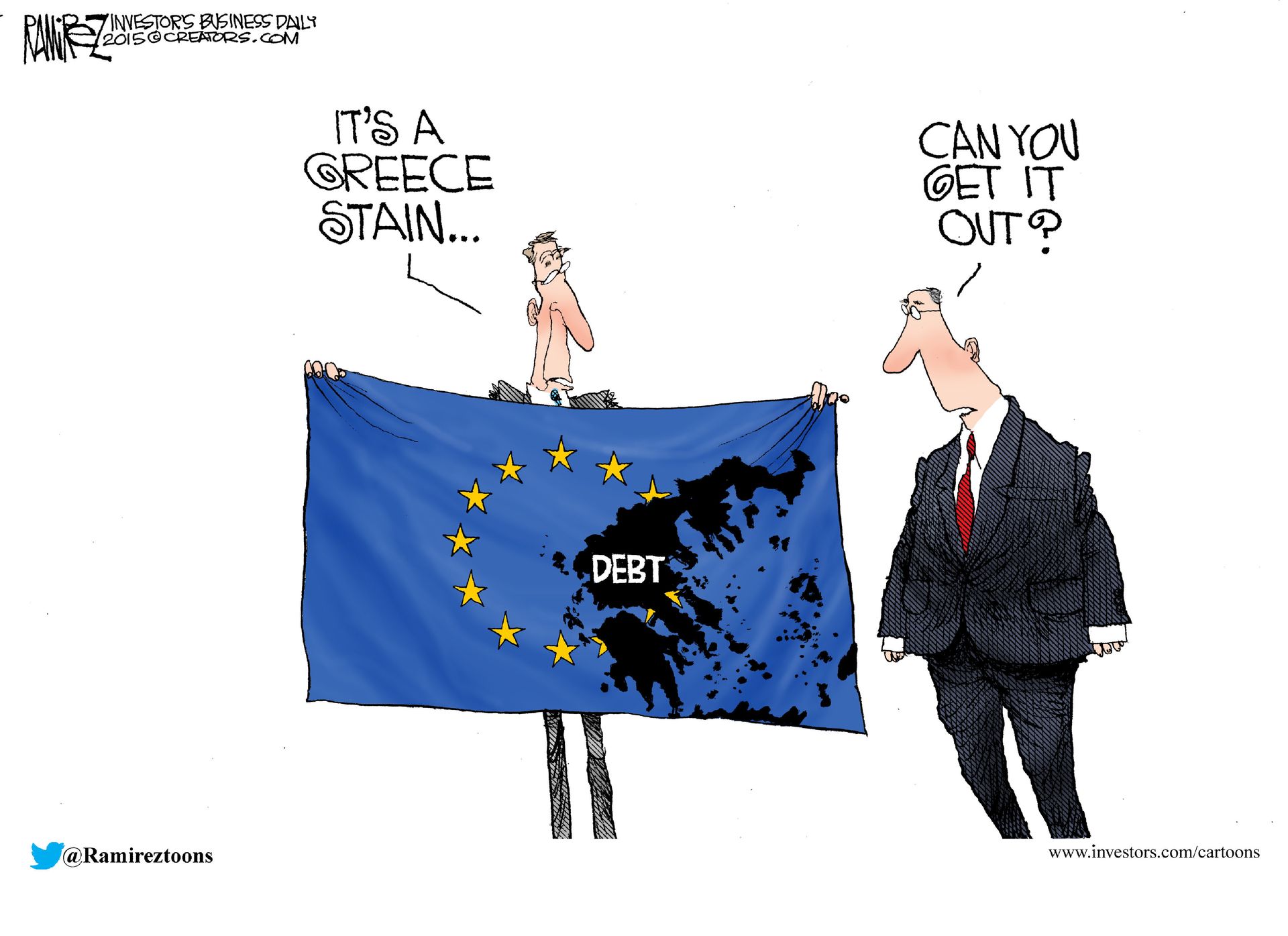 Editorial cartoon World Greece Economy | The Week