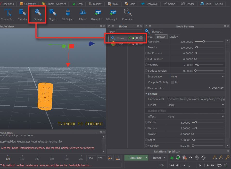 Create a pouring water effect in RealFlow | Creative Bloq