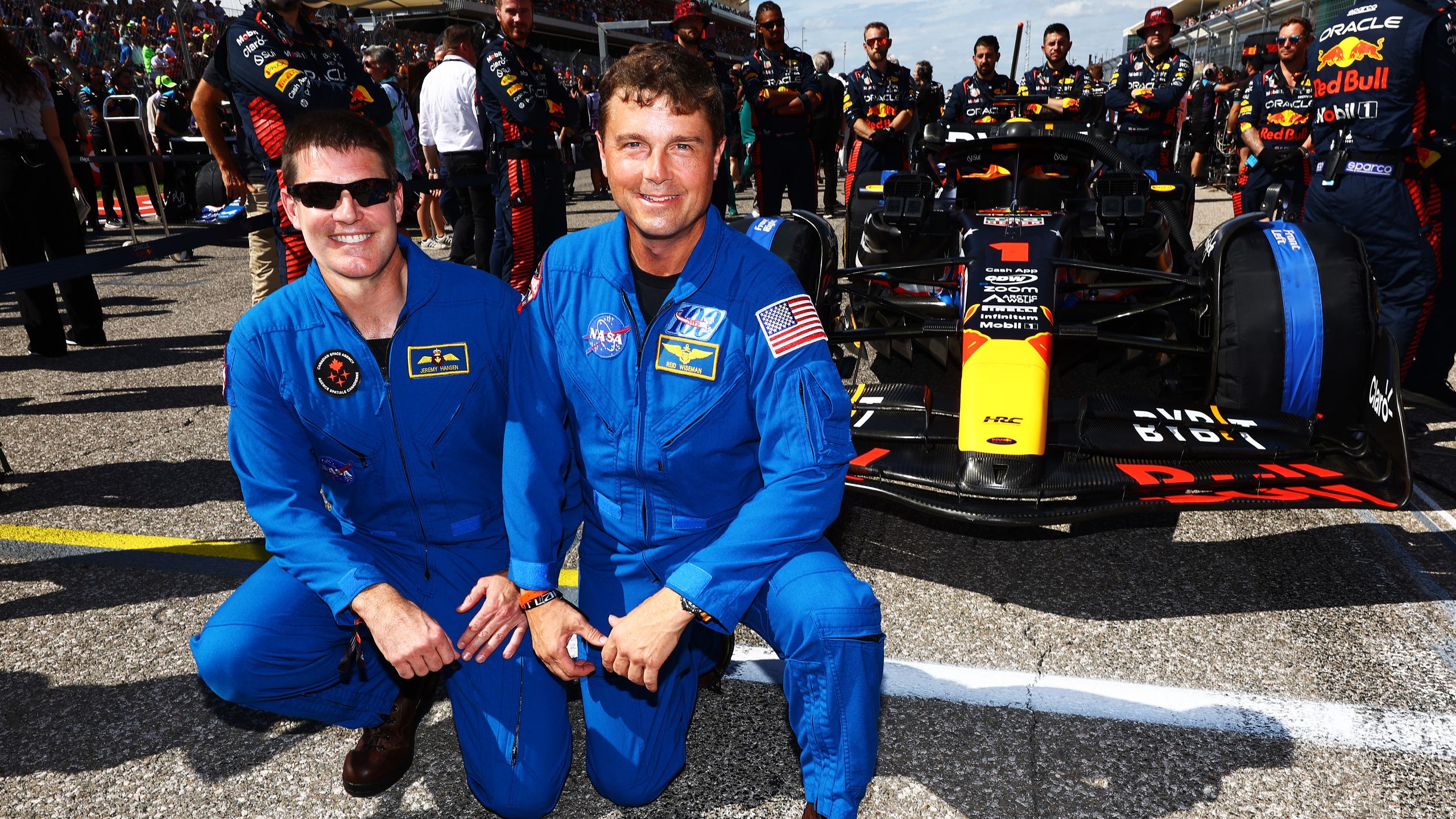 Artemis 2 moon astronauts meet car racing teams at Formula 1 | Space