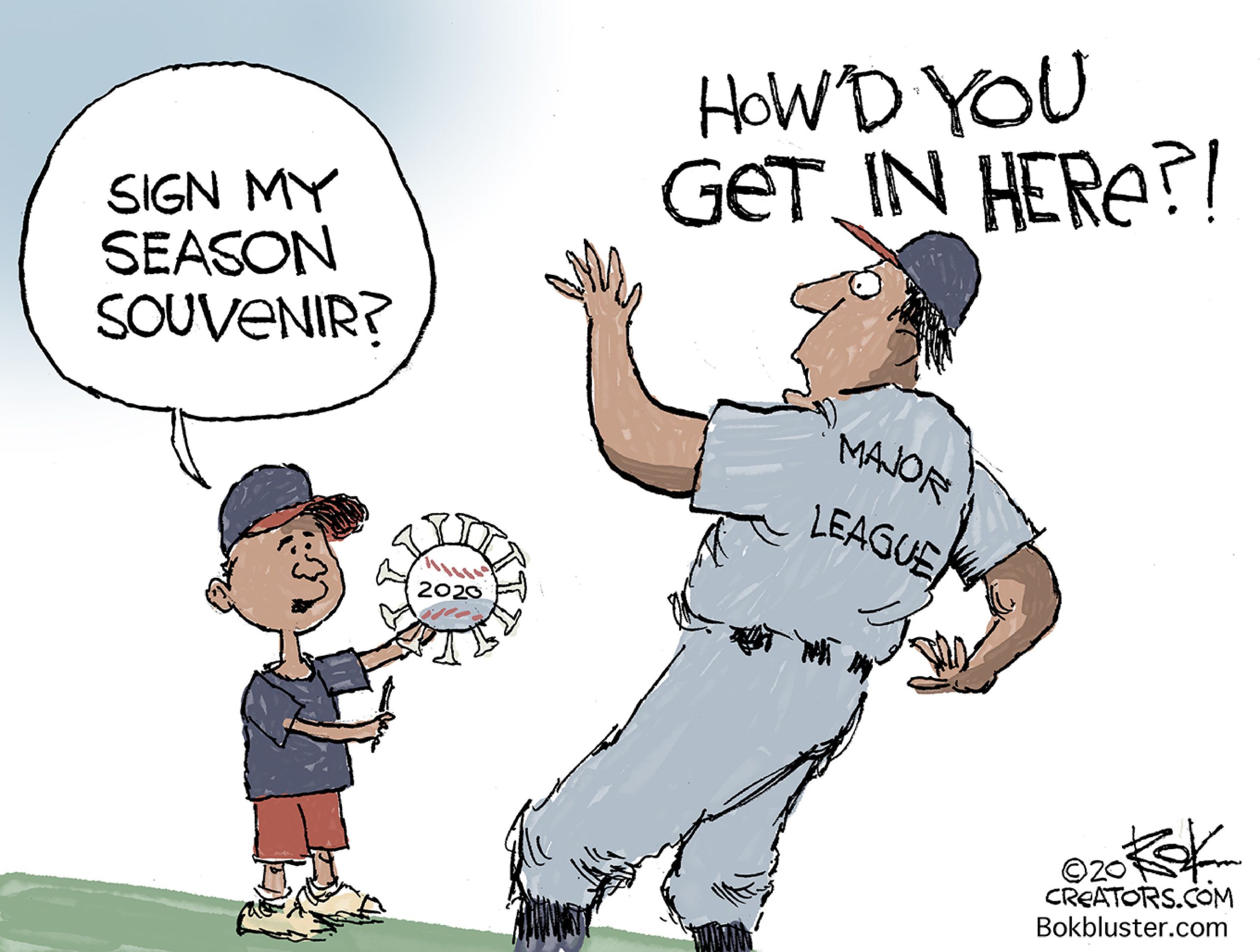 Editorial Cartoon U.S. baseball 2020 coronavirus MLB | The Week