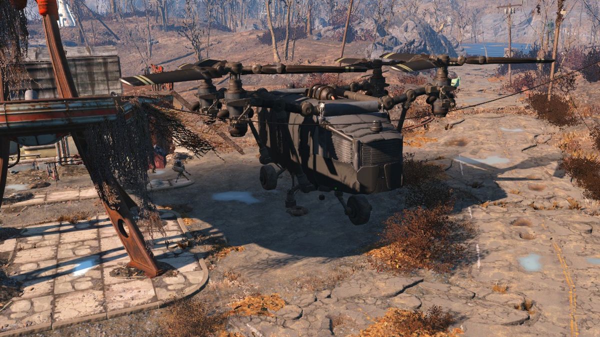 Fallout 4 mod gives you a movable home base built inside a Vertibird ...